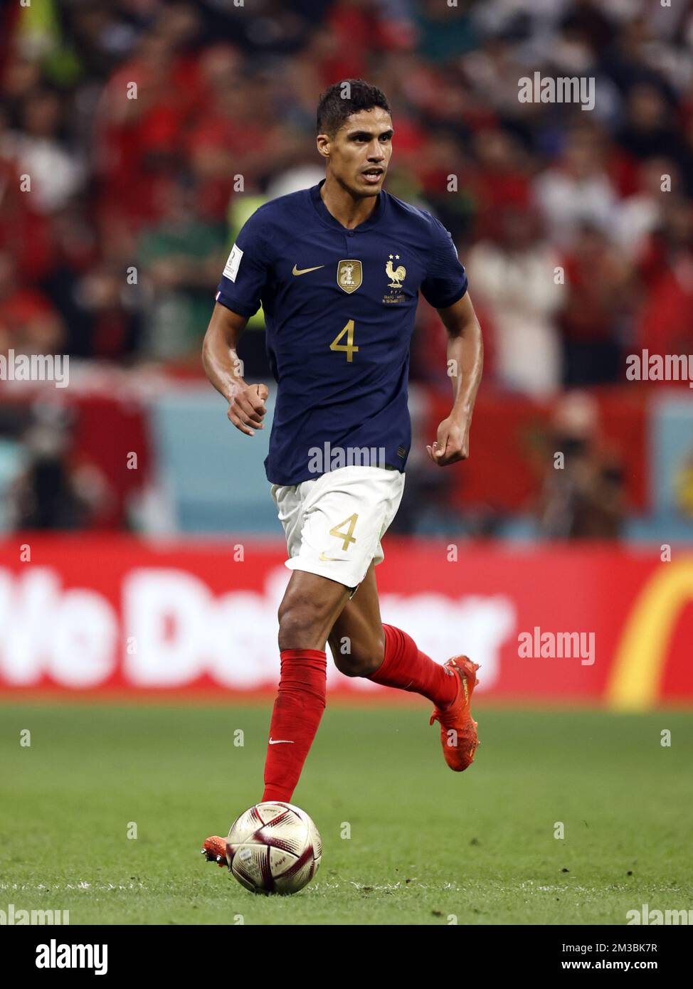 Al Khor, Qatar. 14th Dec, 2022. AL KHOR - Raphael Varane of France ...