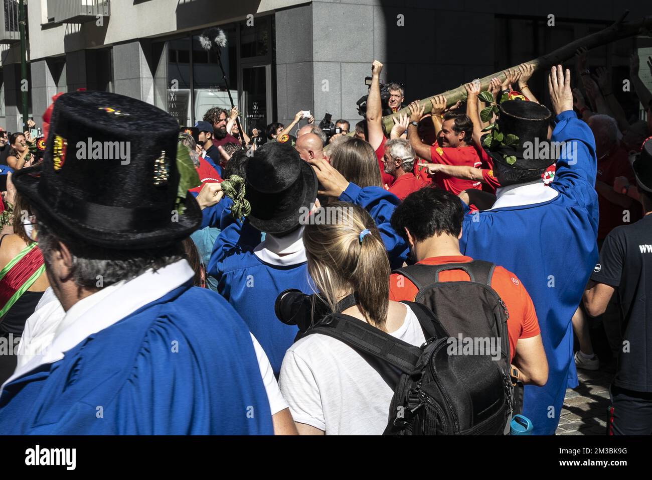 Illustration picture shows the 2022 edition of the Meyboom festivities ...