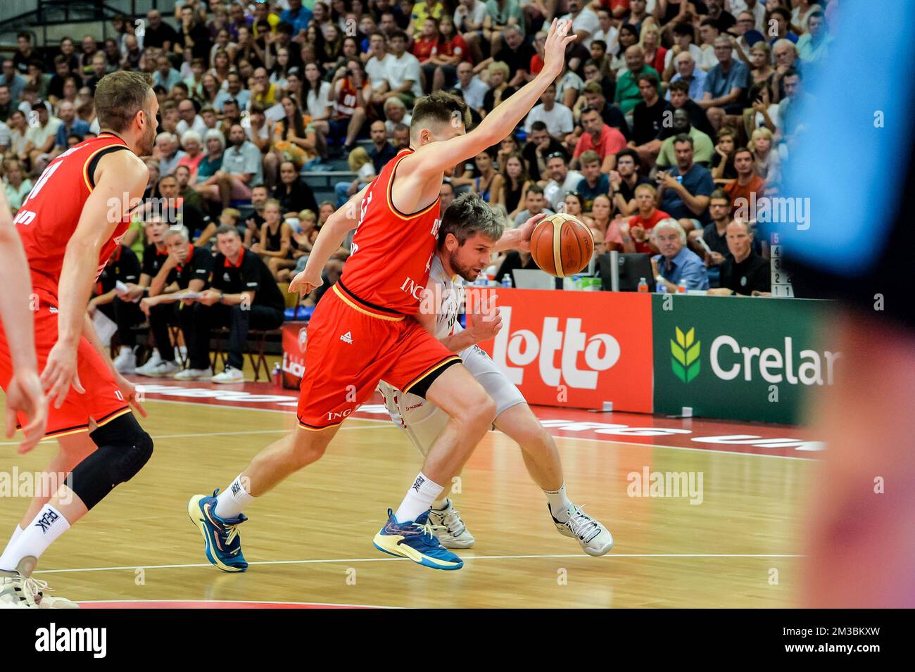 Belgium's Quentin Serron (10) pictured in action during a friendly ...