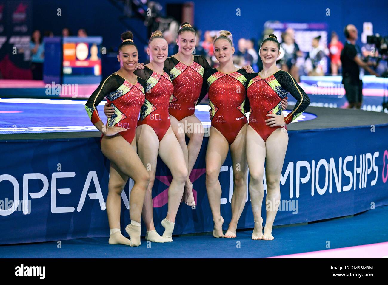 Belgian gymnast Jutta Verkest, Belgian gymnast Lisa Vaelen, Belgian ...