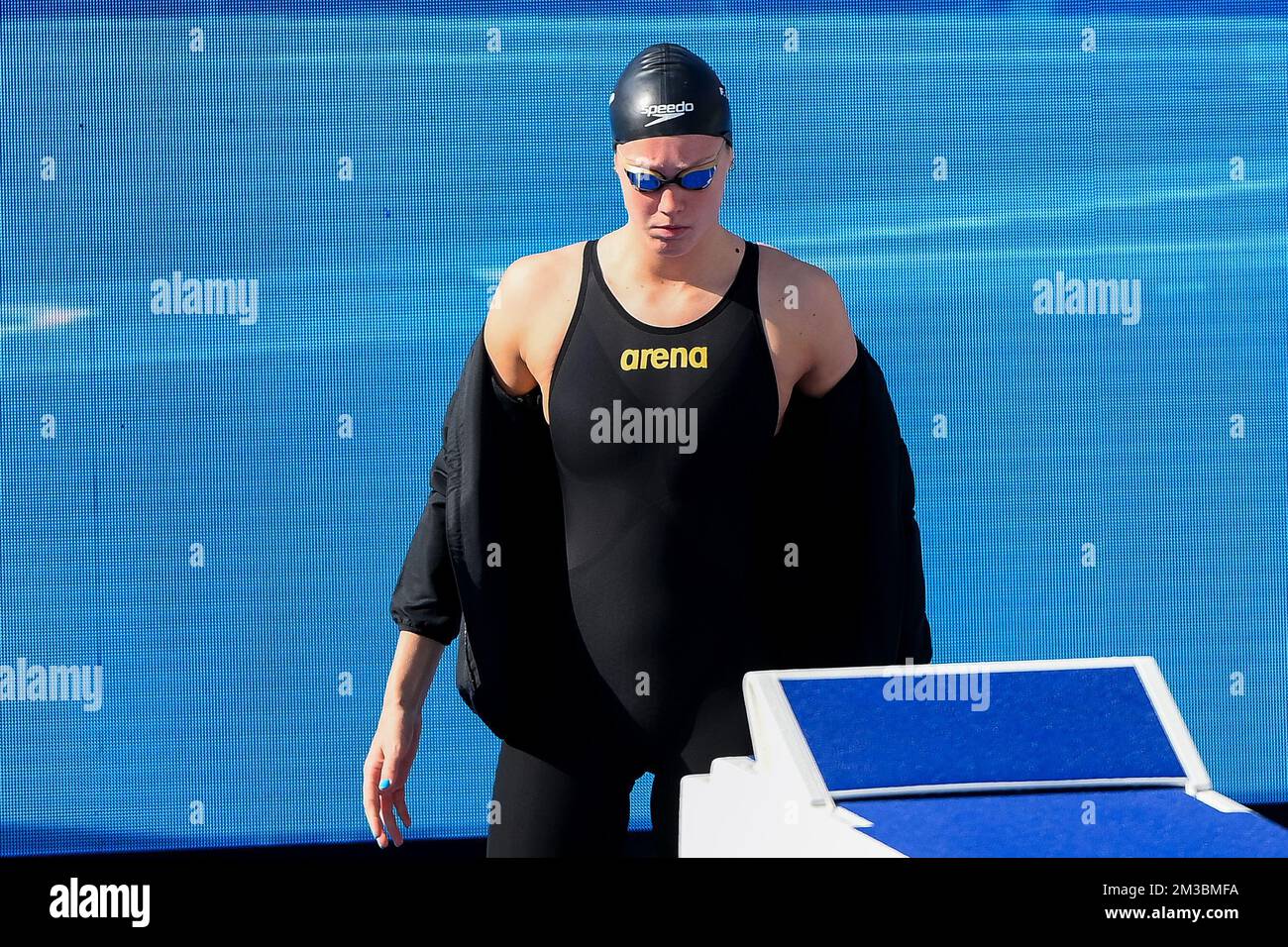 Belgian Florine Gaspard pictured in action during the women's 100m Breaststroke event at the ...