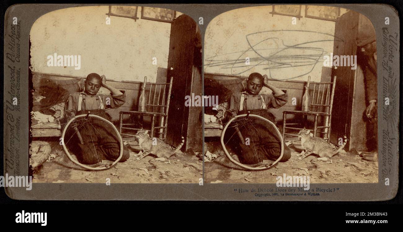 'How de debble does day make a bicycle?' , Processes & techniques Stock ...