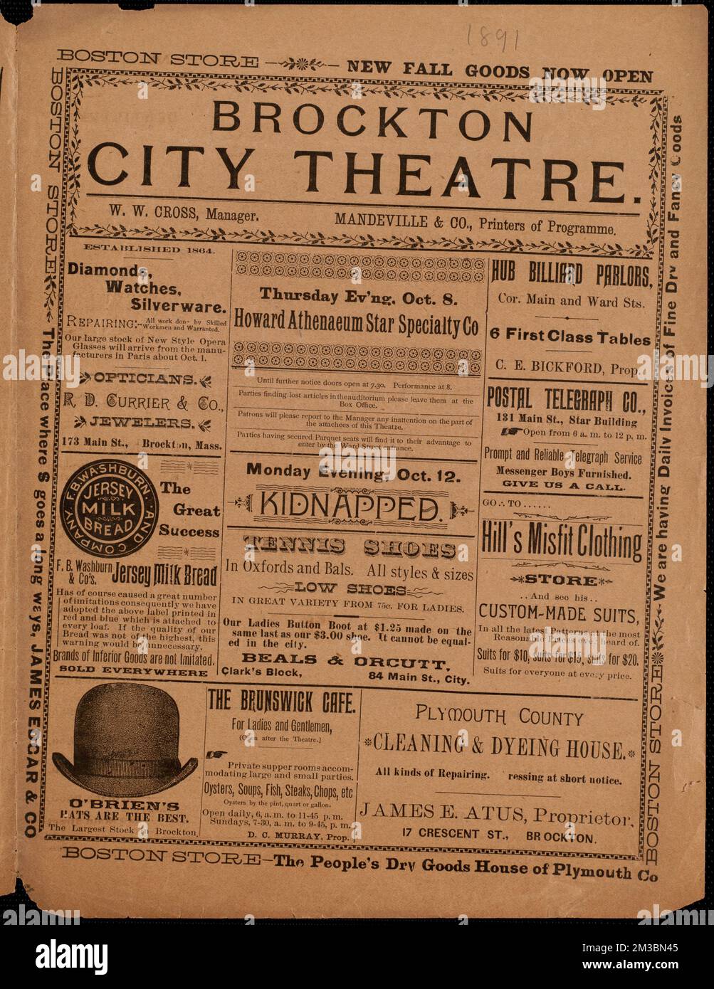 Howard Athenaeum Star Specialty Co. , Entertainment, Brockton Public ...