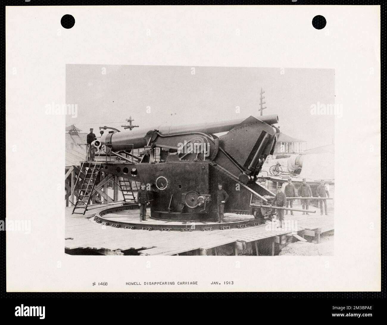Howell disappearing carriage , Arms & armament. Records of U.S. Army ...