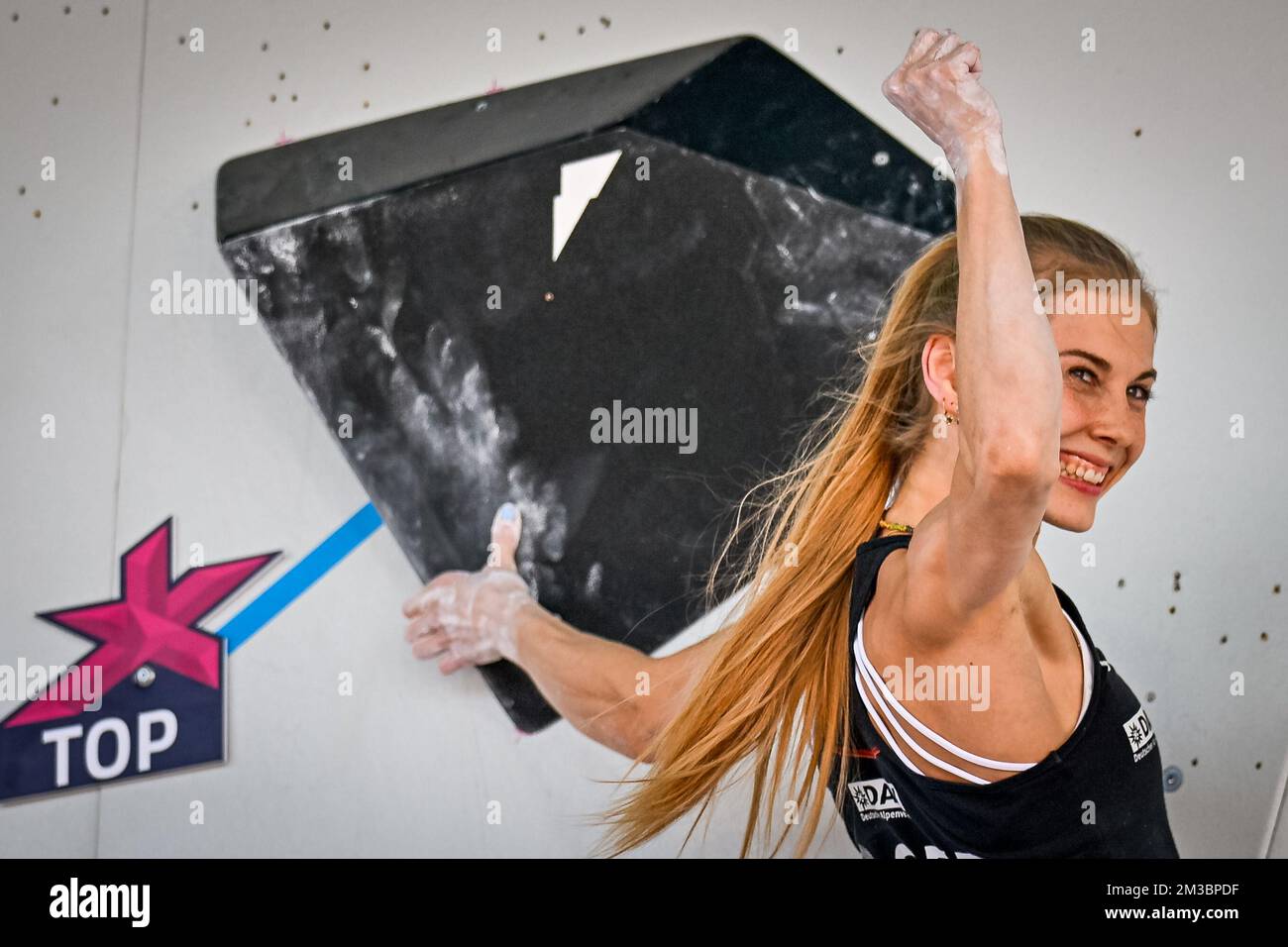 German Hannah Meul celebrates during the final of the women's sport ...