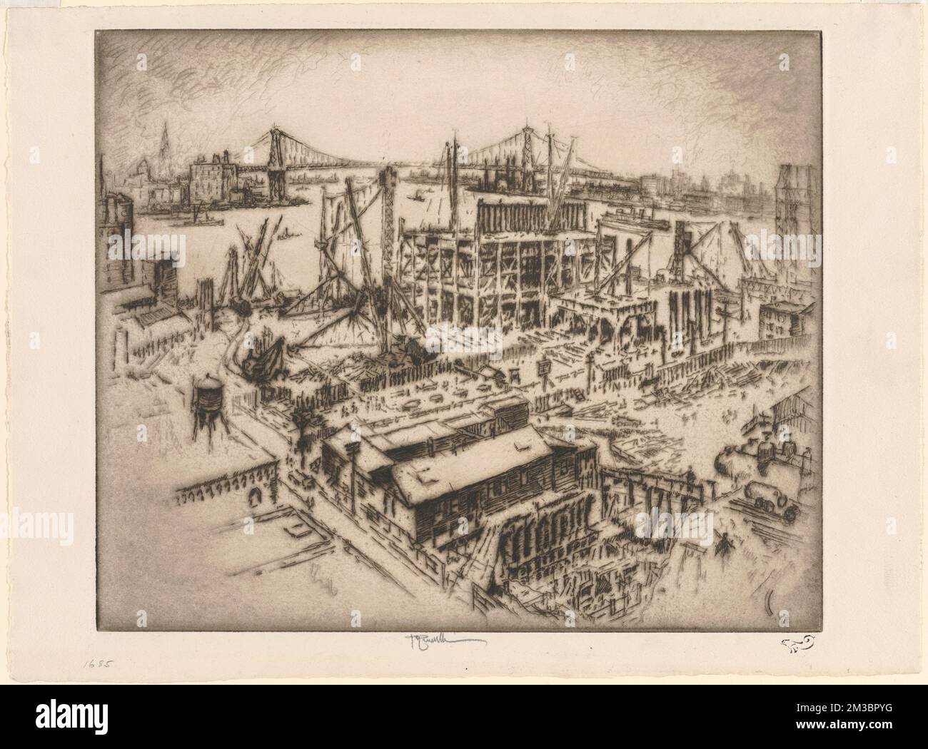 Hudson Avenue under construction, Brooklyn Edison Co. , Building ...