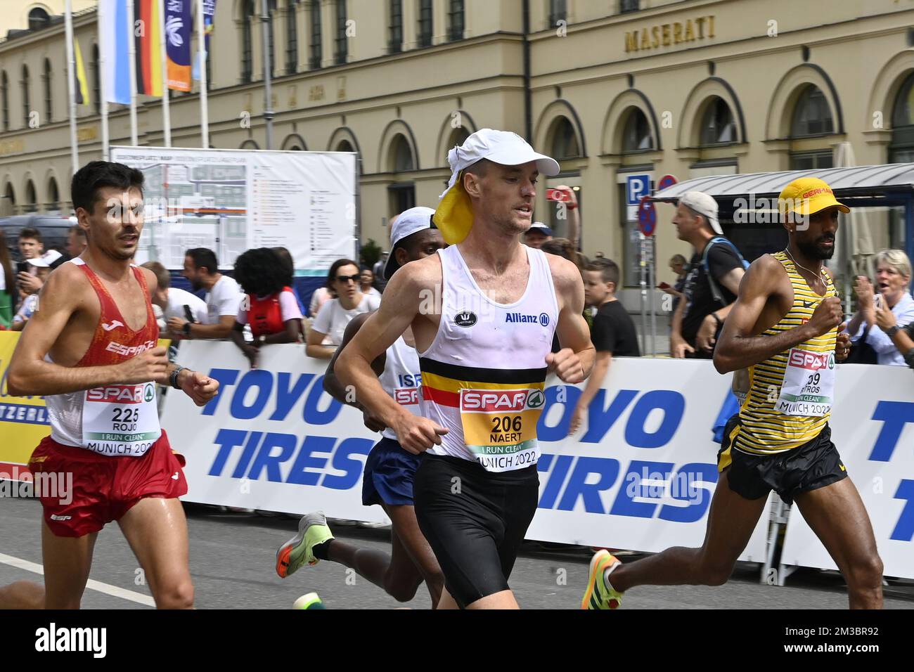 Belgian Koen Naert pictured in action during the men marathon race on ...