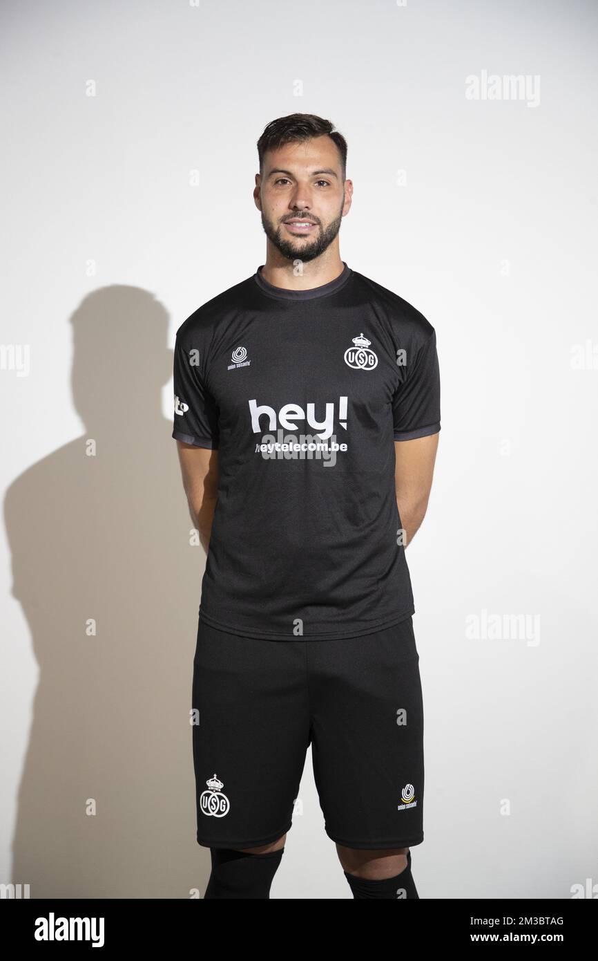 Union's goalkeeper Lucas Pirard poses for the photographer at the 2022 ...