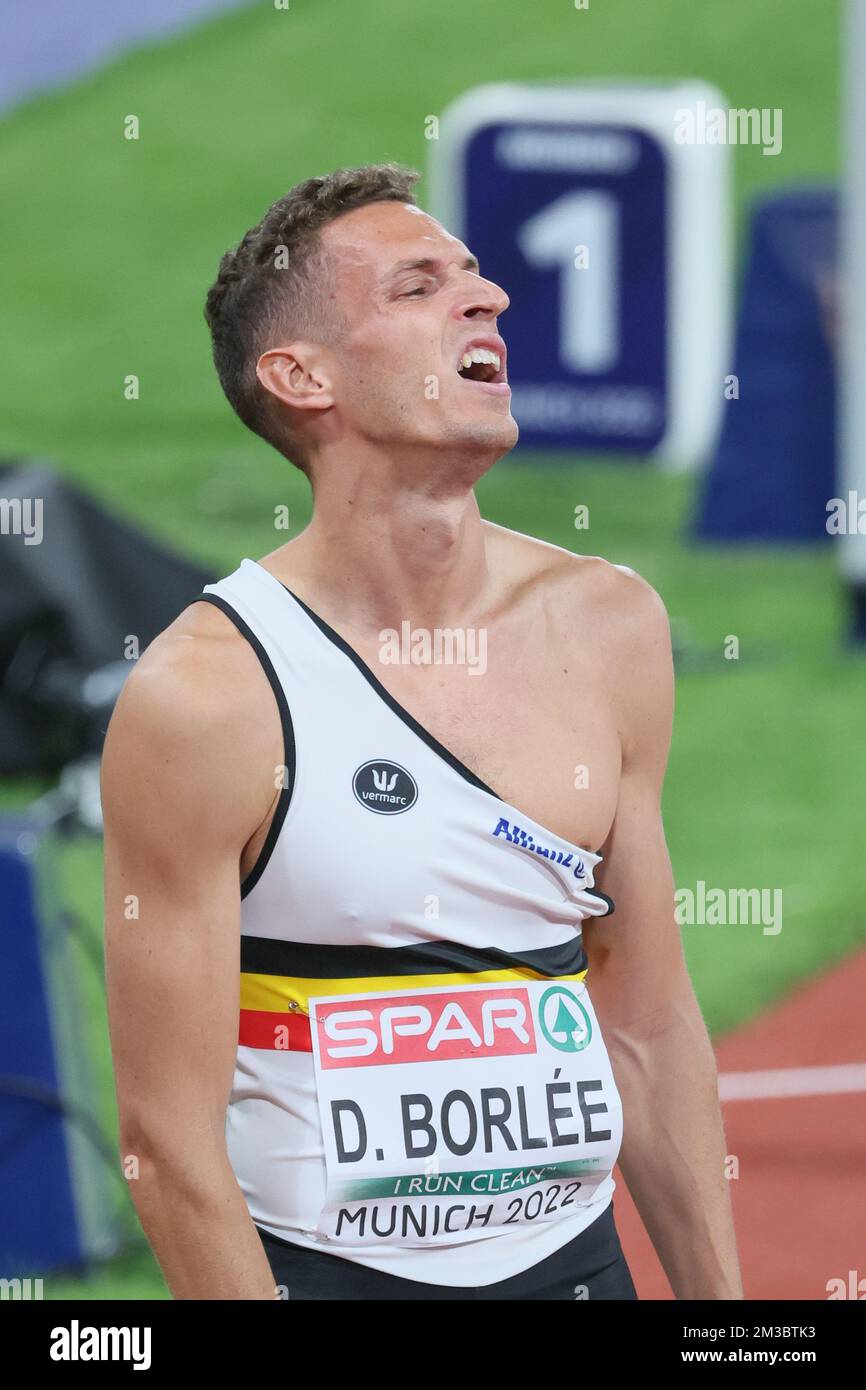 Belgian Dylan Borlee looks dejected after the final of the men's 400m ...