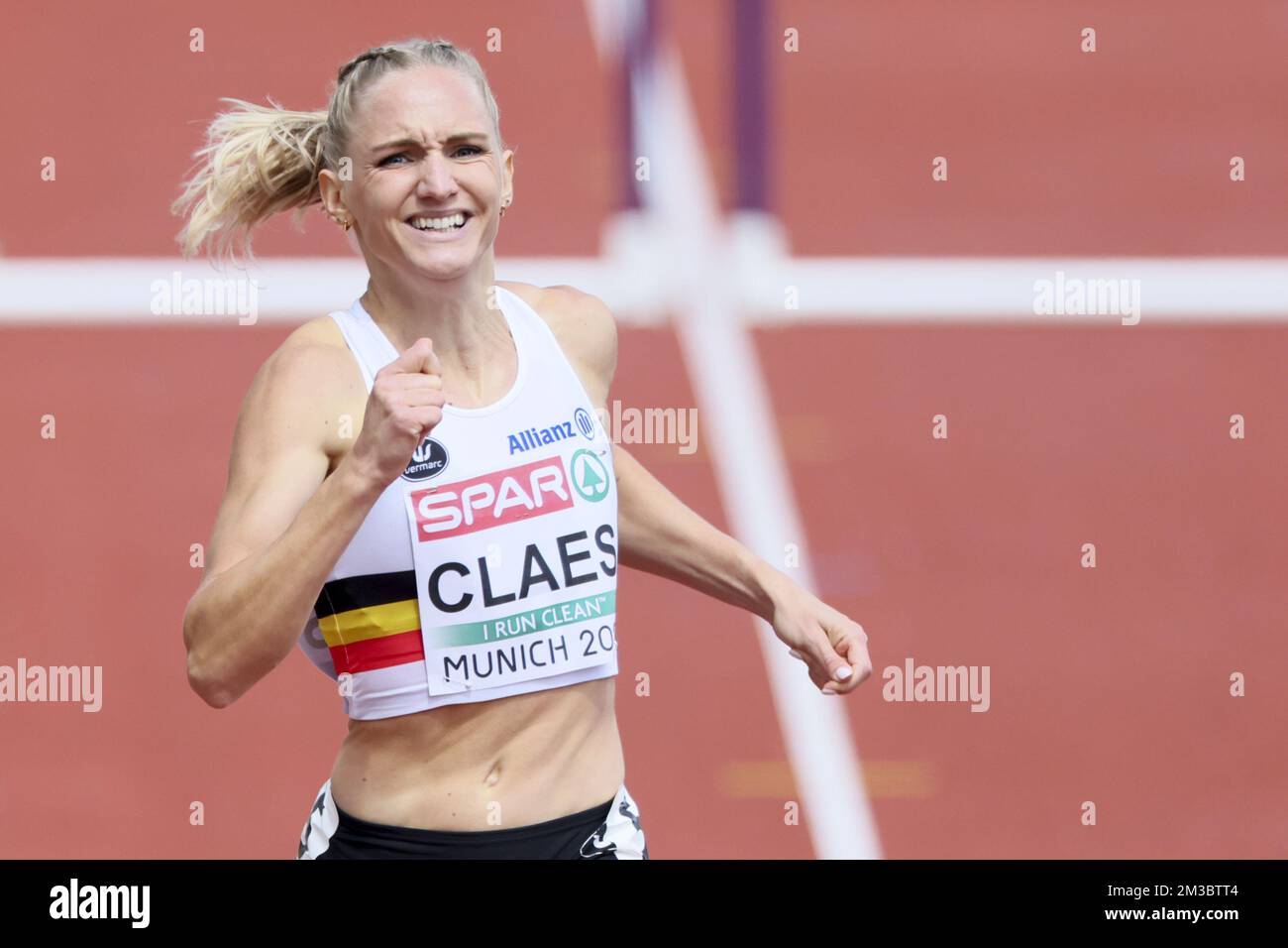 Belgian Hanne Claes pictured in action during the semi-finals of the ...