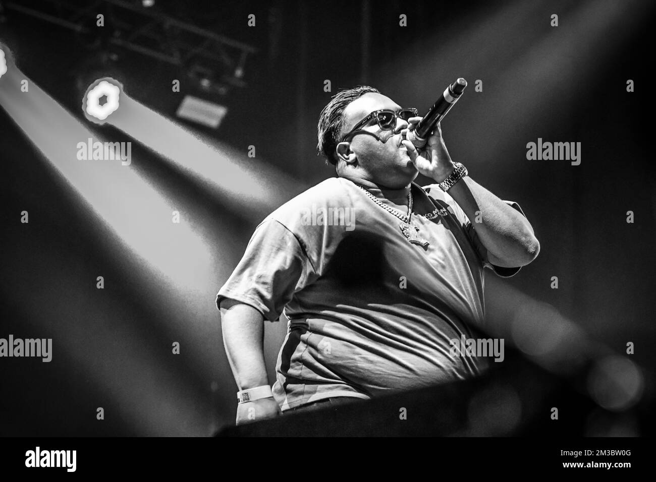 Rapper Dikke aka Mohamed Eddahbi Agounad performs on the first day of ...