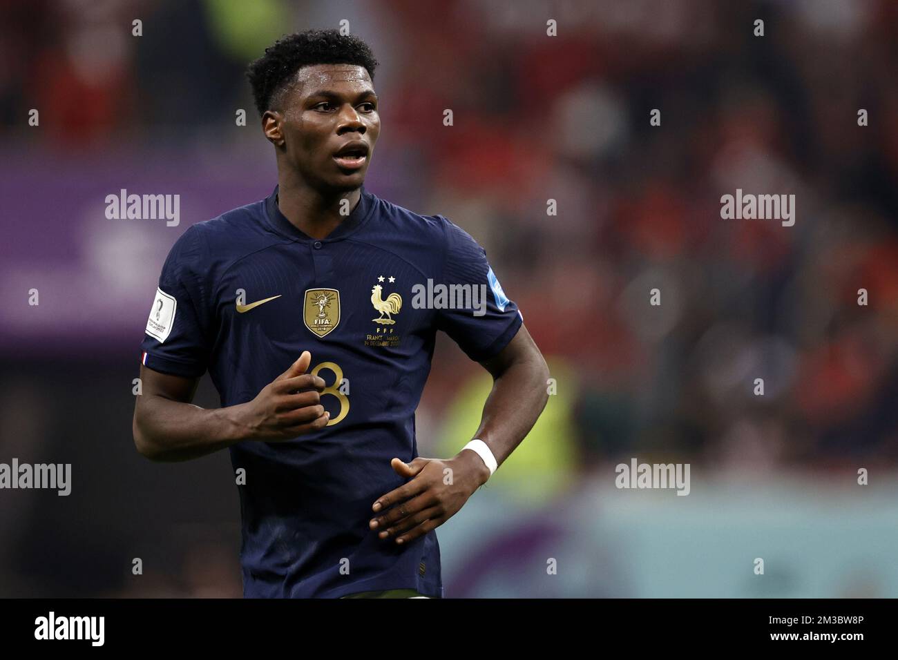 Al Khor, Qatar. 14th Dec, 2022. AL KHOR - Aurelien Tchouameni of France ...