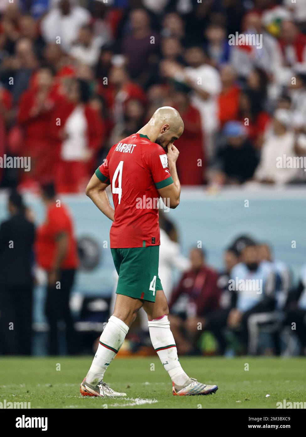 Al Khor, Qatar. 14th Dec, 2022. AL KHOR - Sofyan Amrabat of Morocco ...