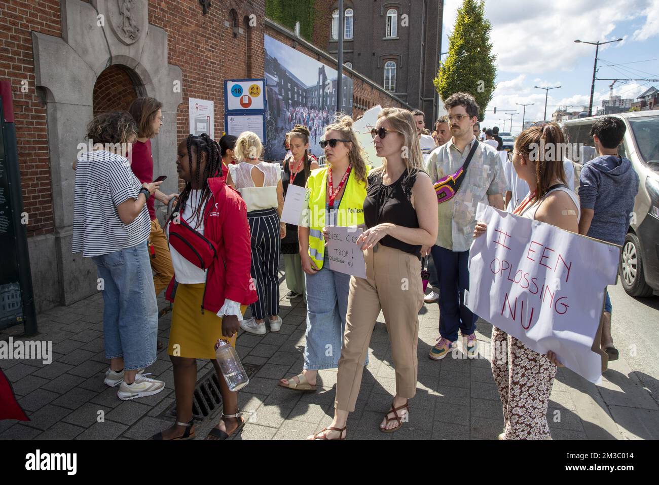 Illustration shows an action of workers after chaos earlier this ...