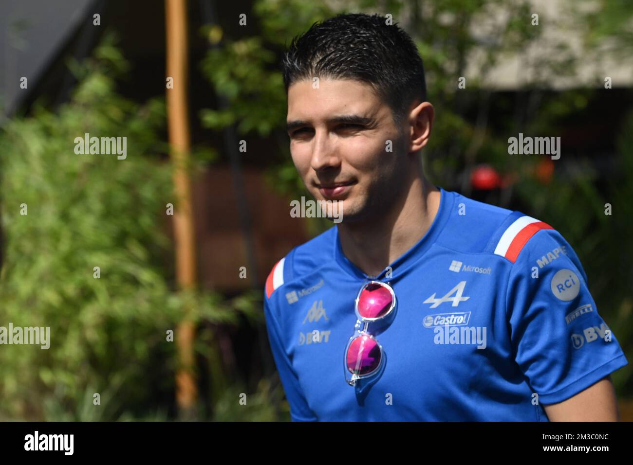 Alpine's French driver Esteban Ocon pictured ahead of this weekend's ...