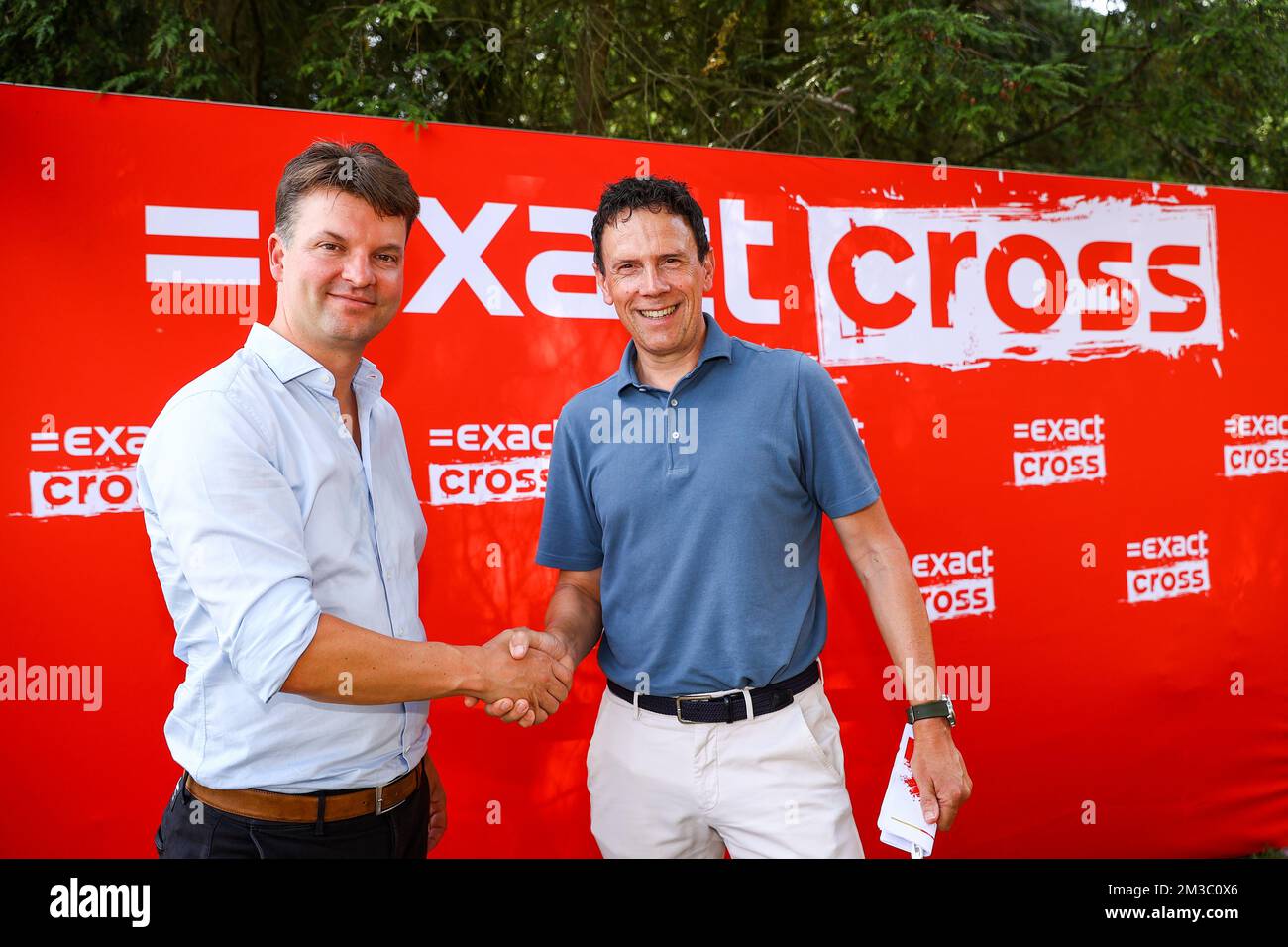 Christophe Impens of Golazo and Wiegert de Vos, CCO Exact pictured ...