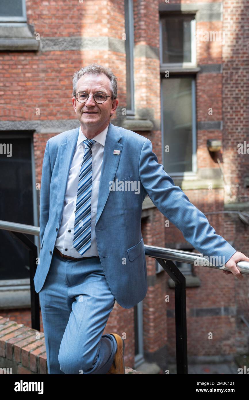 Lieven Boeve, chairman of the Flemish Catholic education system poses ...