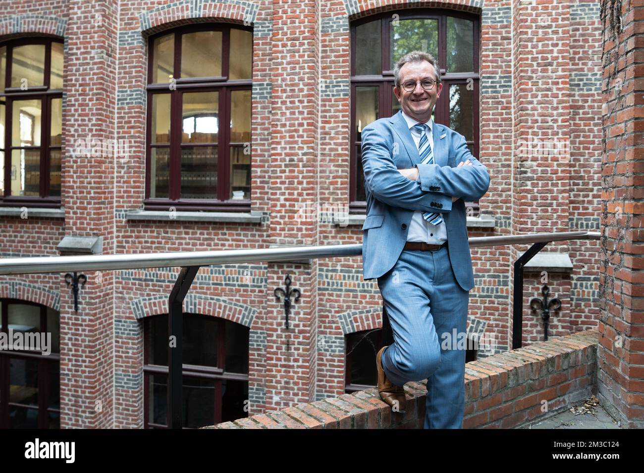 Lieven Boeve, chairman of the Flemish Catholic education system poses ...