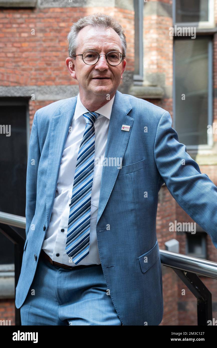 Lieven Boeve, chairman of the Flemish Catholic education system poses ...