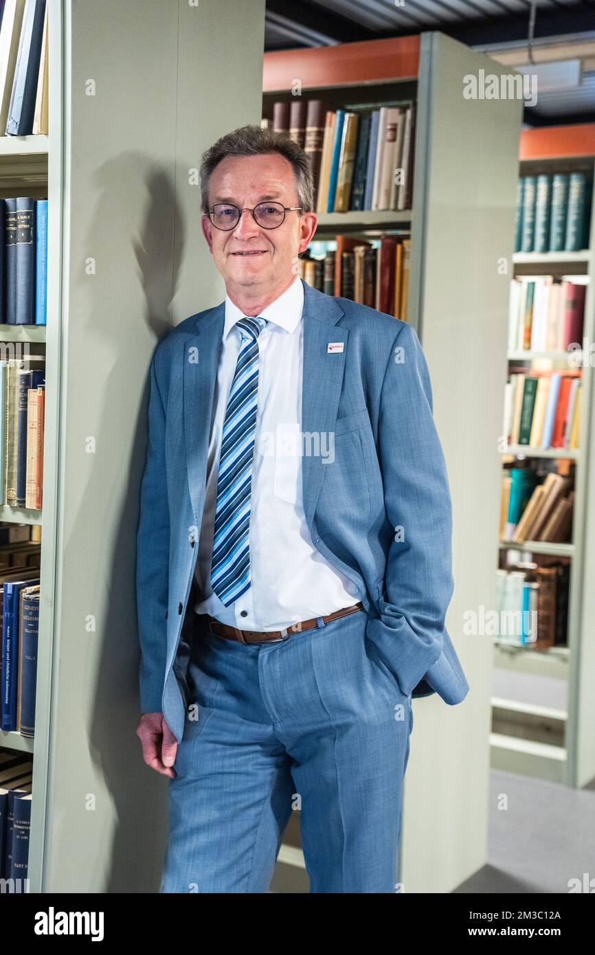 Lieven Boeve, chairman of the Flemish Catholic education system poses ...