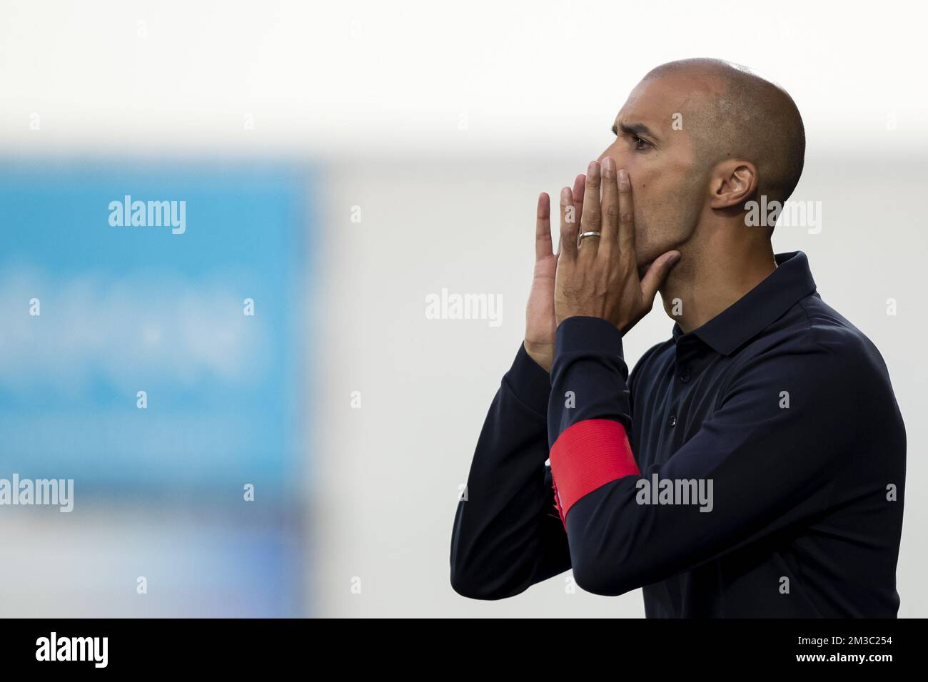 SL16's head coach Joseph Laumann pictured during a soccer match between ...