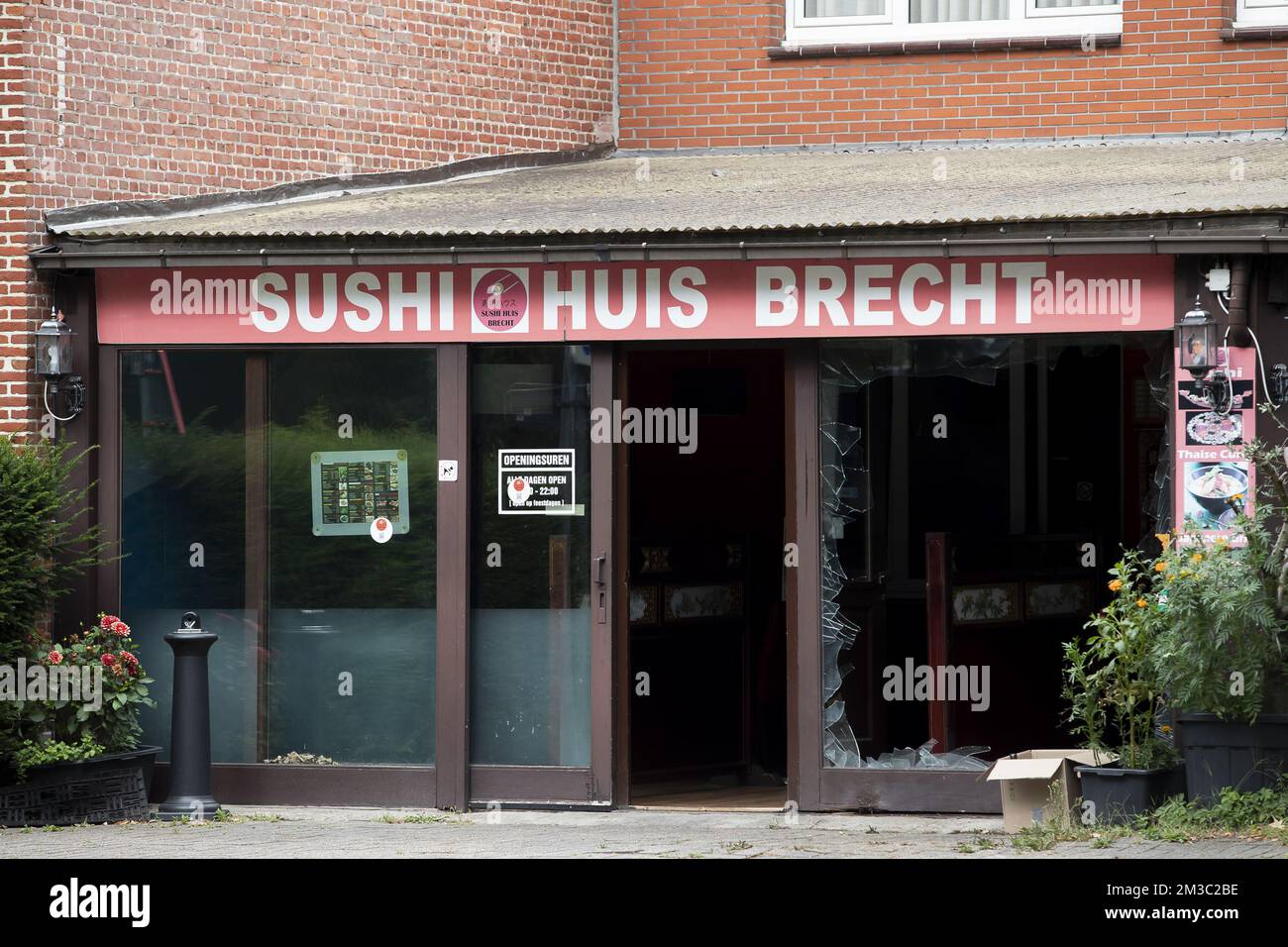 Illustration picture shows the Sushi Huis restaurant in Brecht, after ...