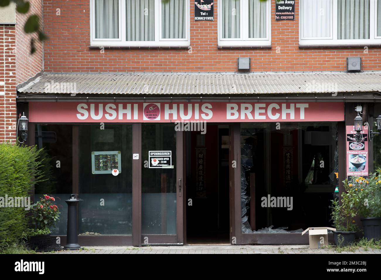 Illustration picture shows the Sushi Huis restaurant in Brecht, after ...