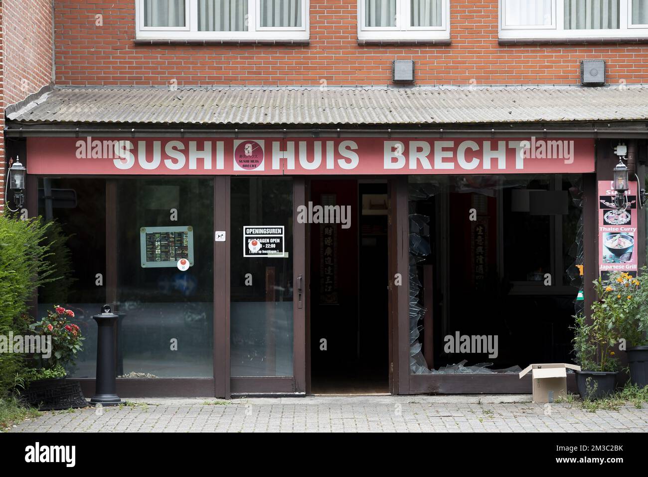 Illustration picture shows the Sushi Huis restaurant in Brecht, after ...