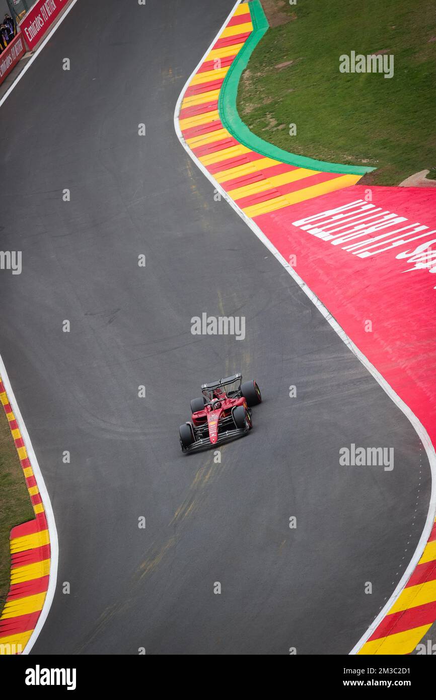 Scuderia Ferrari Spanish rider Carlos Sainz Jr. pictured in action ...