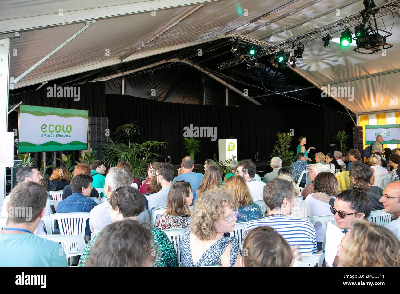 Ecolo, the French-speaking greens, hold a party meeting on Sunday 28 ...