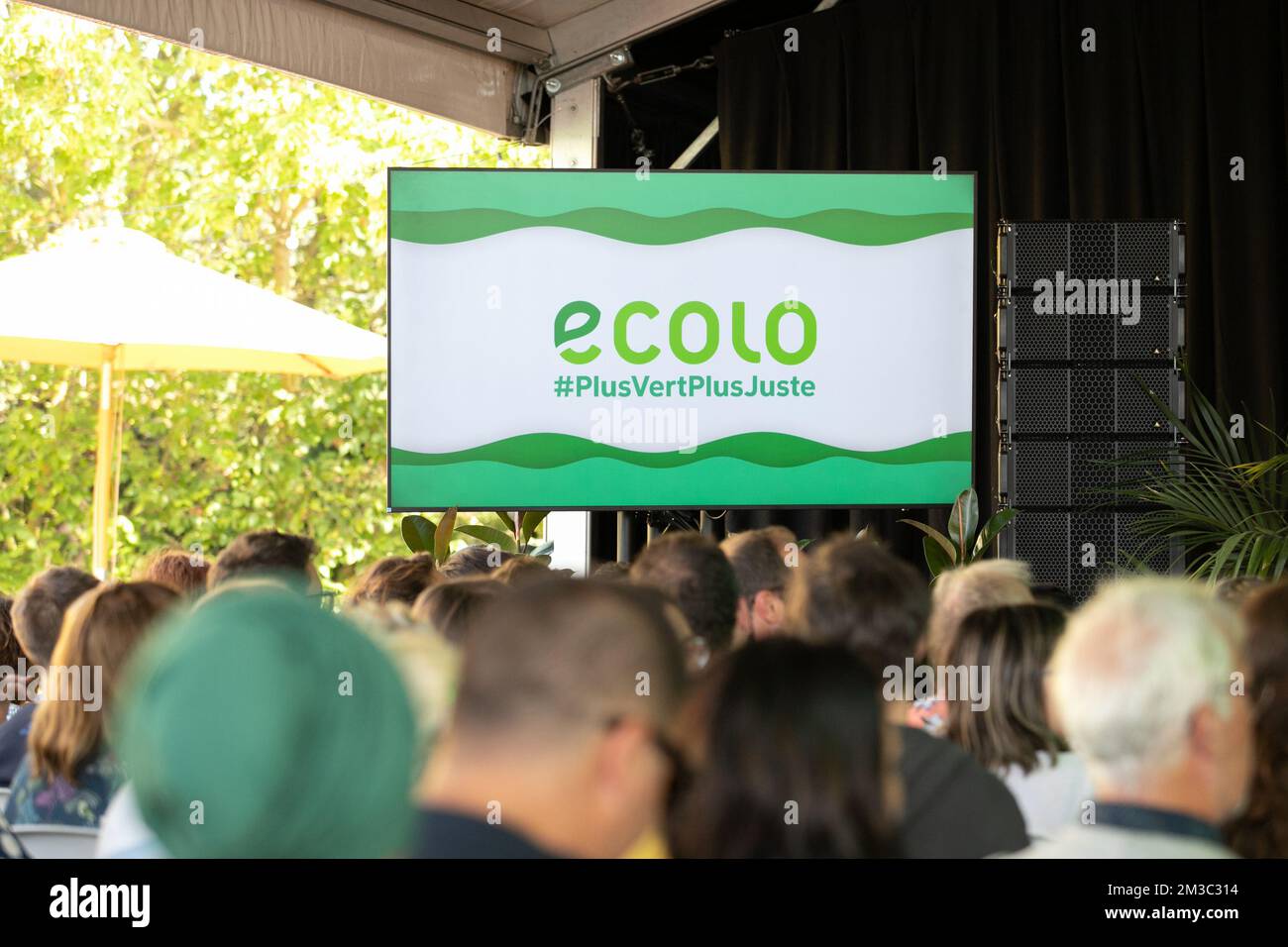 Ecolo, the French-speaking greens, hold a party meeting on Sunday 28 ...