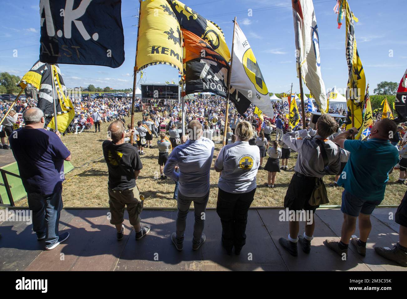 Illustration picture shows the 'IJzerwake' radical Flemish far-right ...