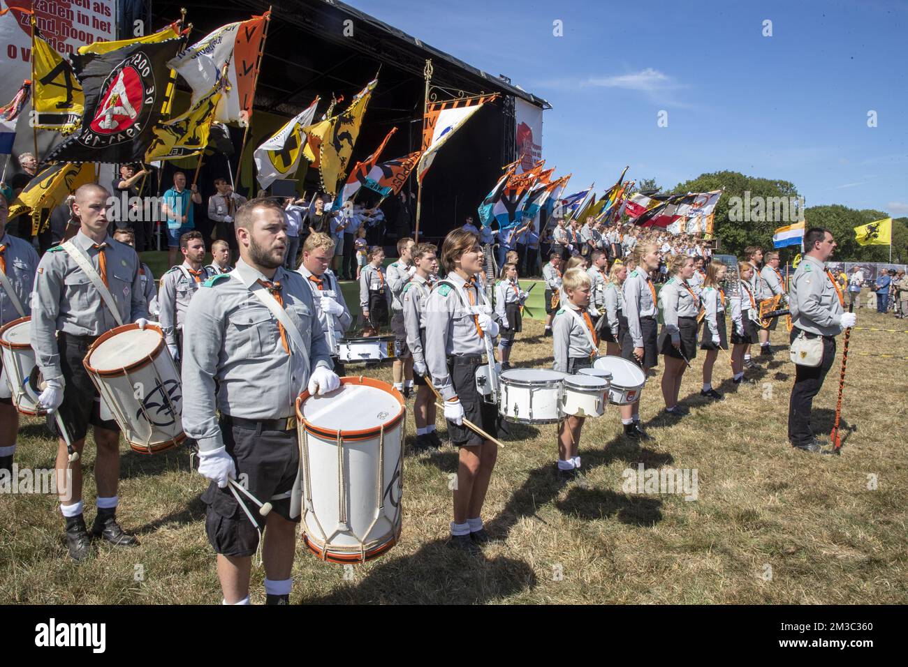 Illustration picture shows the 'IJzerwake' radical Flemish far-right ...