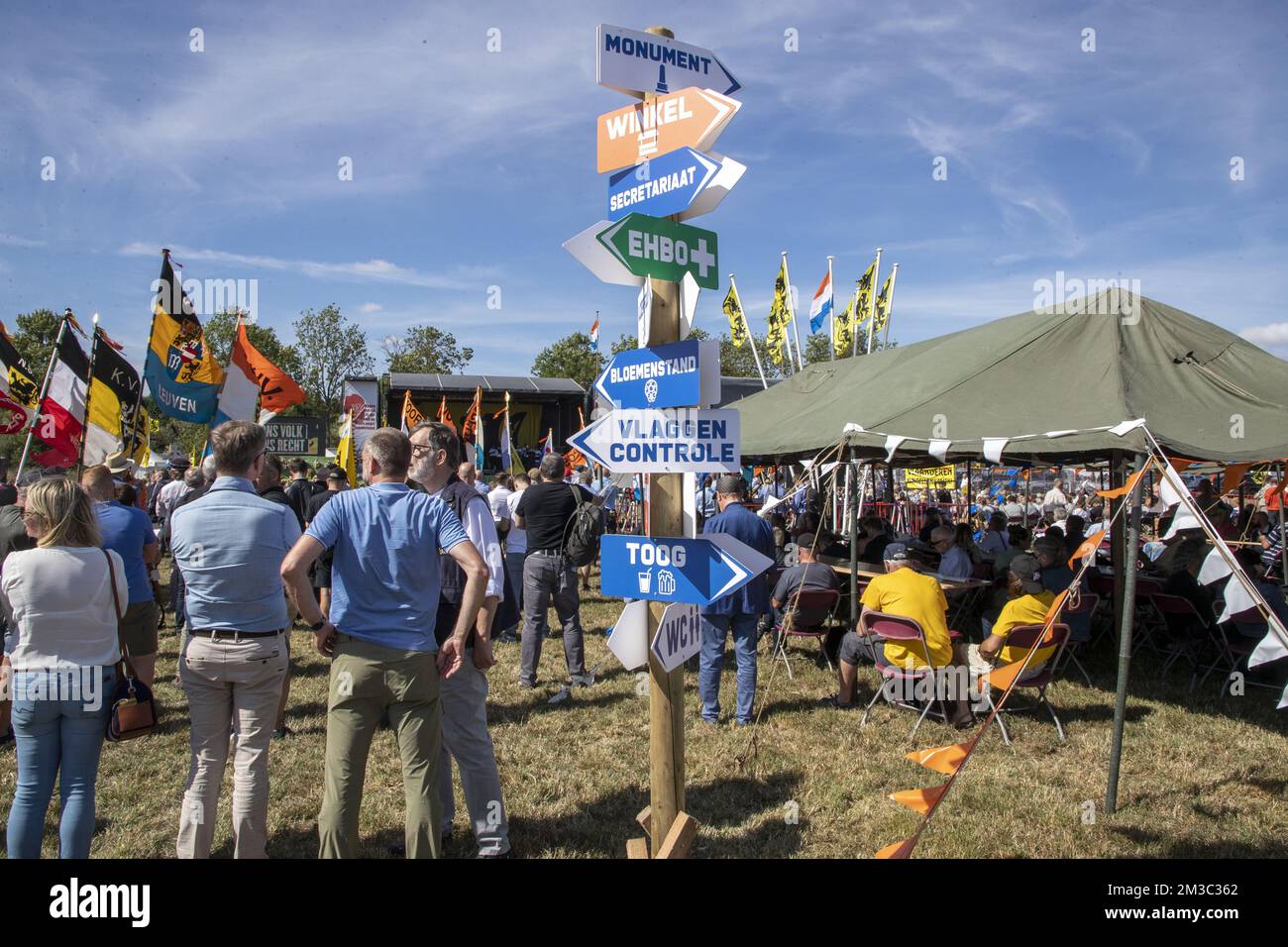 Illustration picture shows the 'IJzerwake' radical Flemish far-right ...