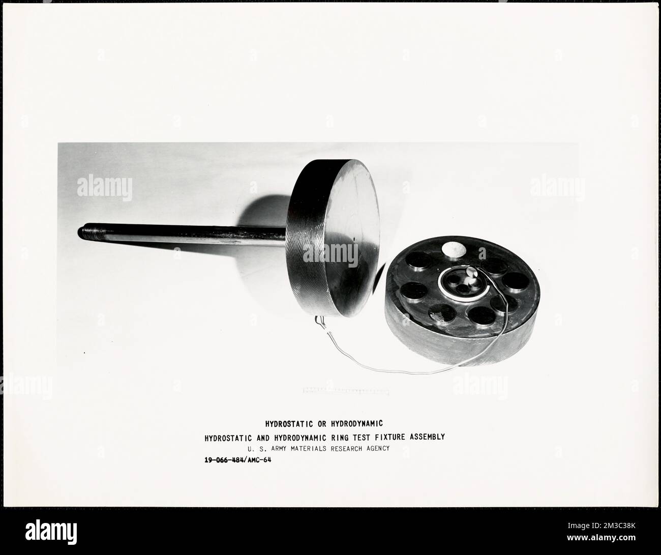 Hydrostatic and hydrodynamic ring test fixture assembly , Armories ...