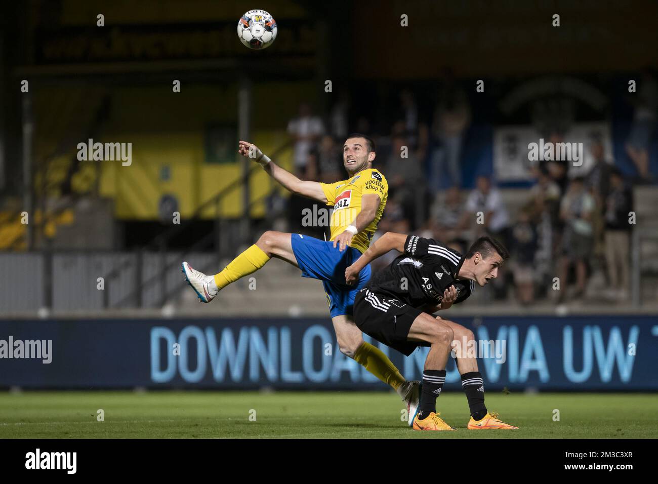 Westerlo's Tuur Dierckx and Eupen's Yentl Van Genechten pictured in ...