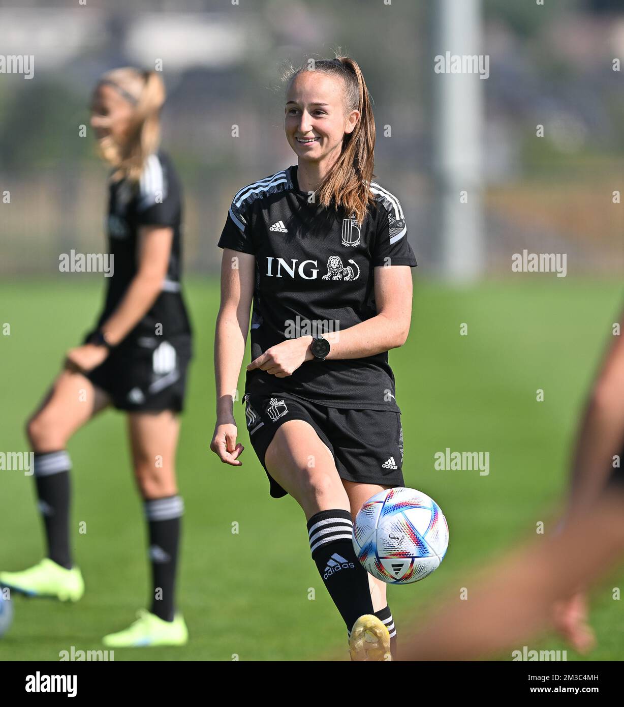 Belgium's Sari Kees pictured in action during a training session of ...