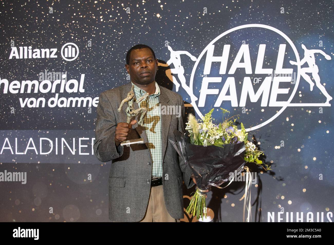 Kenya's Daniel Komen poses for the photographer during the gala evening ...