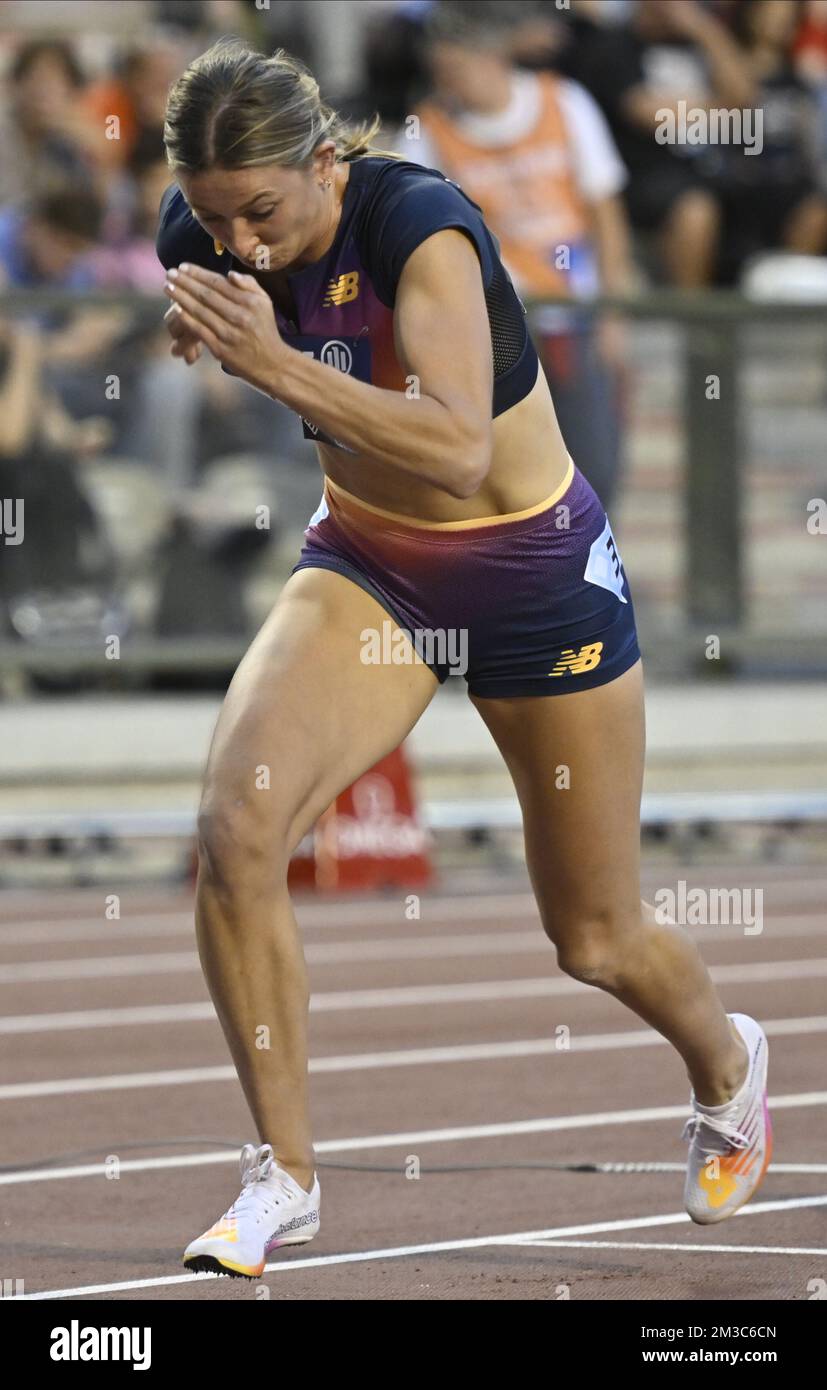 Belgian Paulien Couckuyt pictured in action during the women's 400m ...