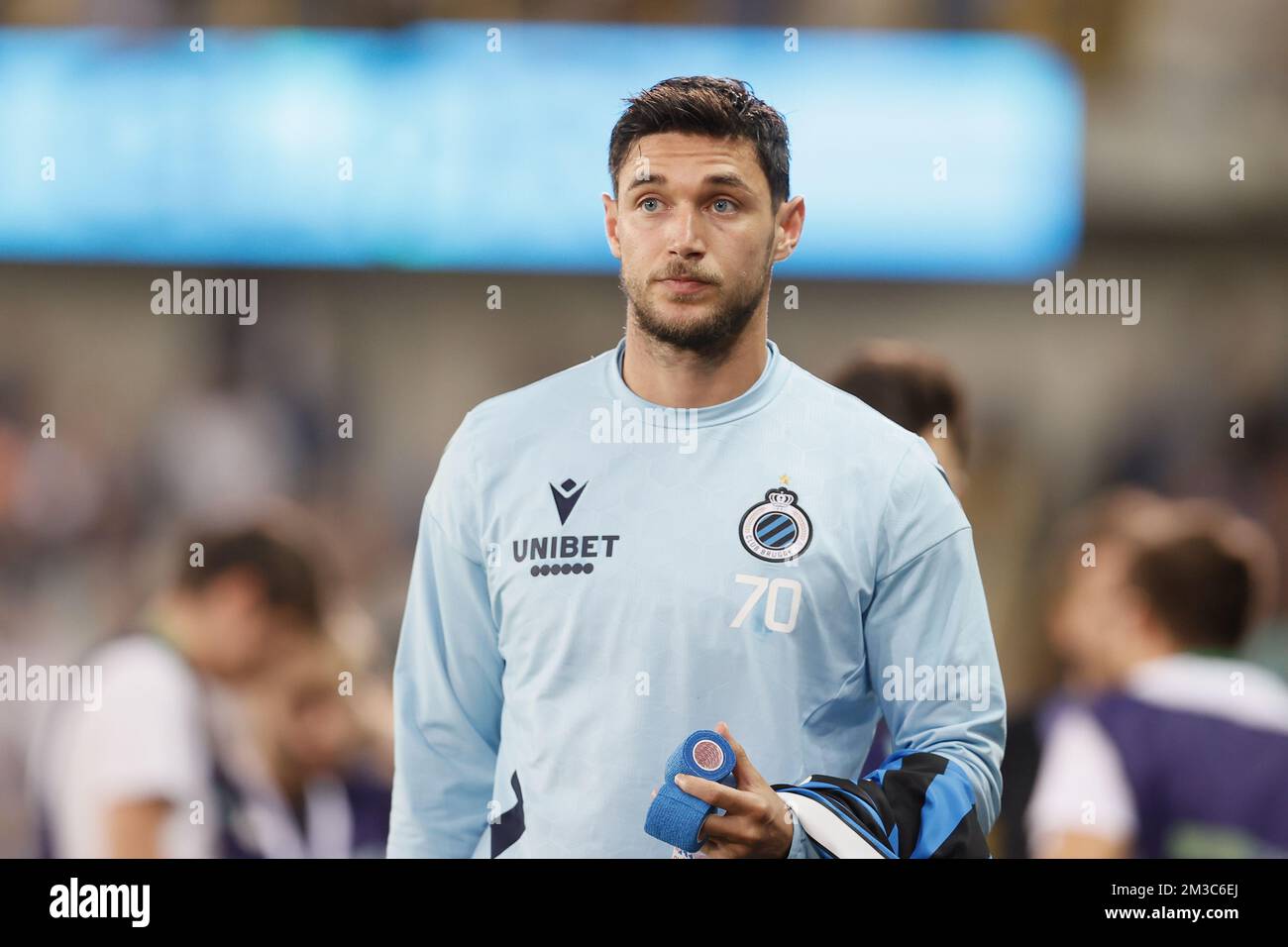 Club's Roman Yaremchuk pictured at the start of a soccer match between ...