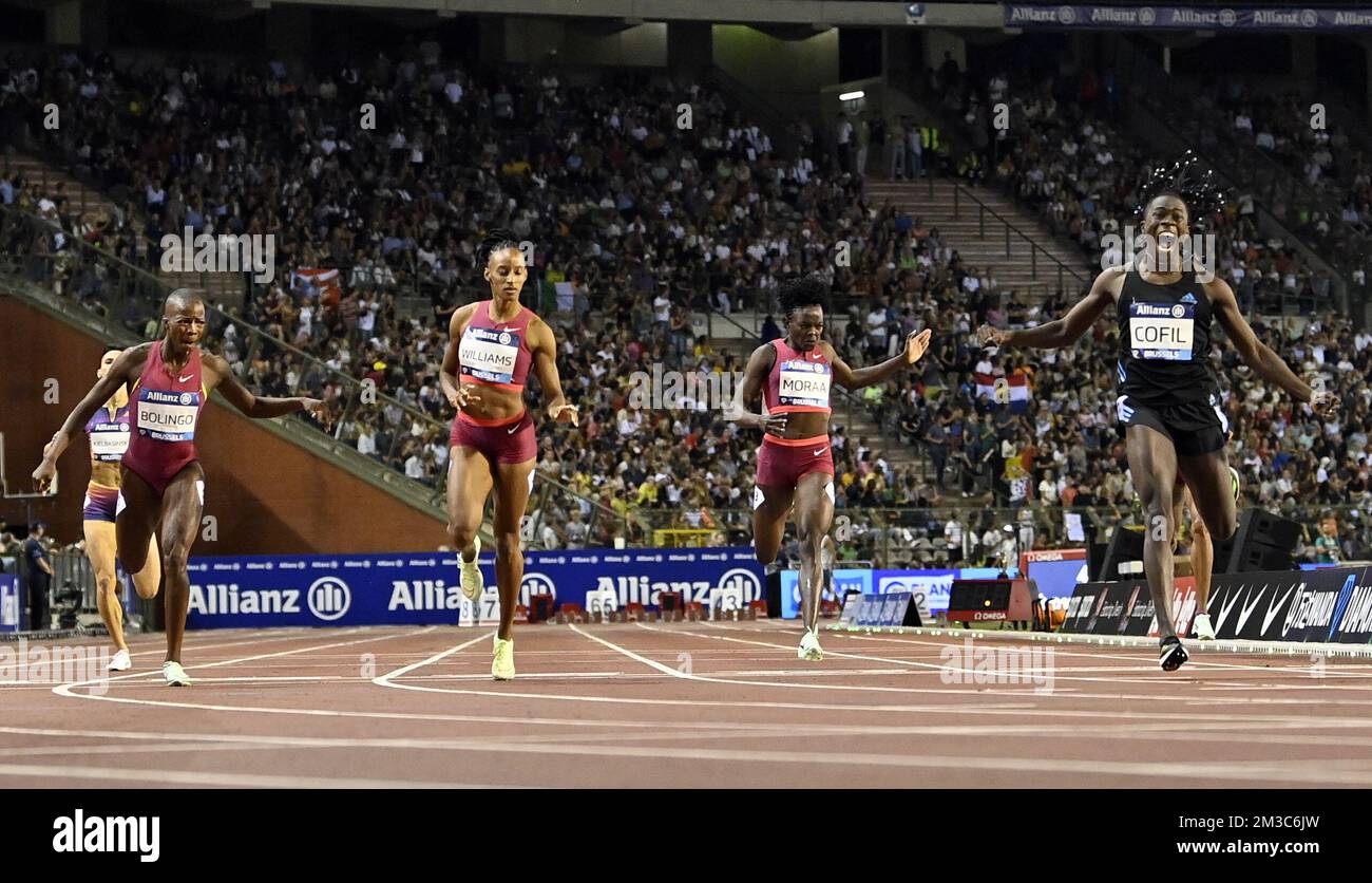 Belgian Cynthia Bolingo Mbongo, Barbados Sada Williams, Kenyan Mary ...
