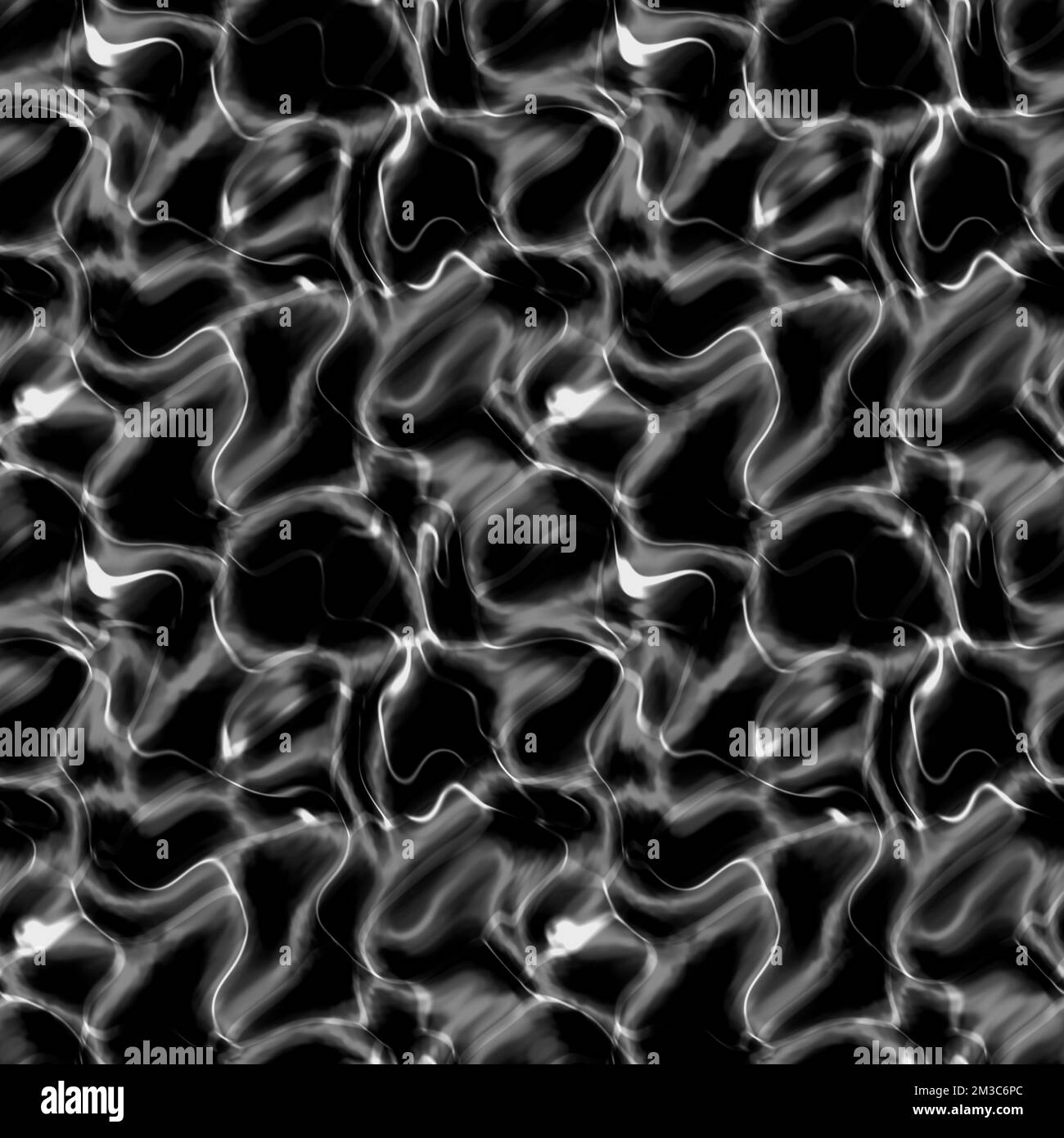 Seamless caustic overlay. caustics below water surface. Pool water with ...