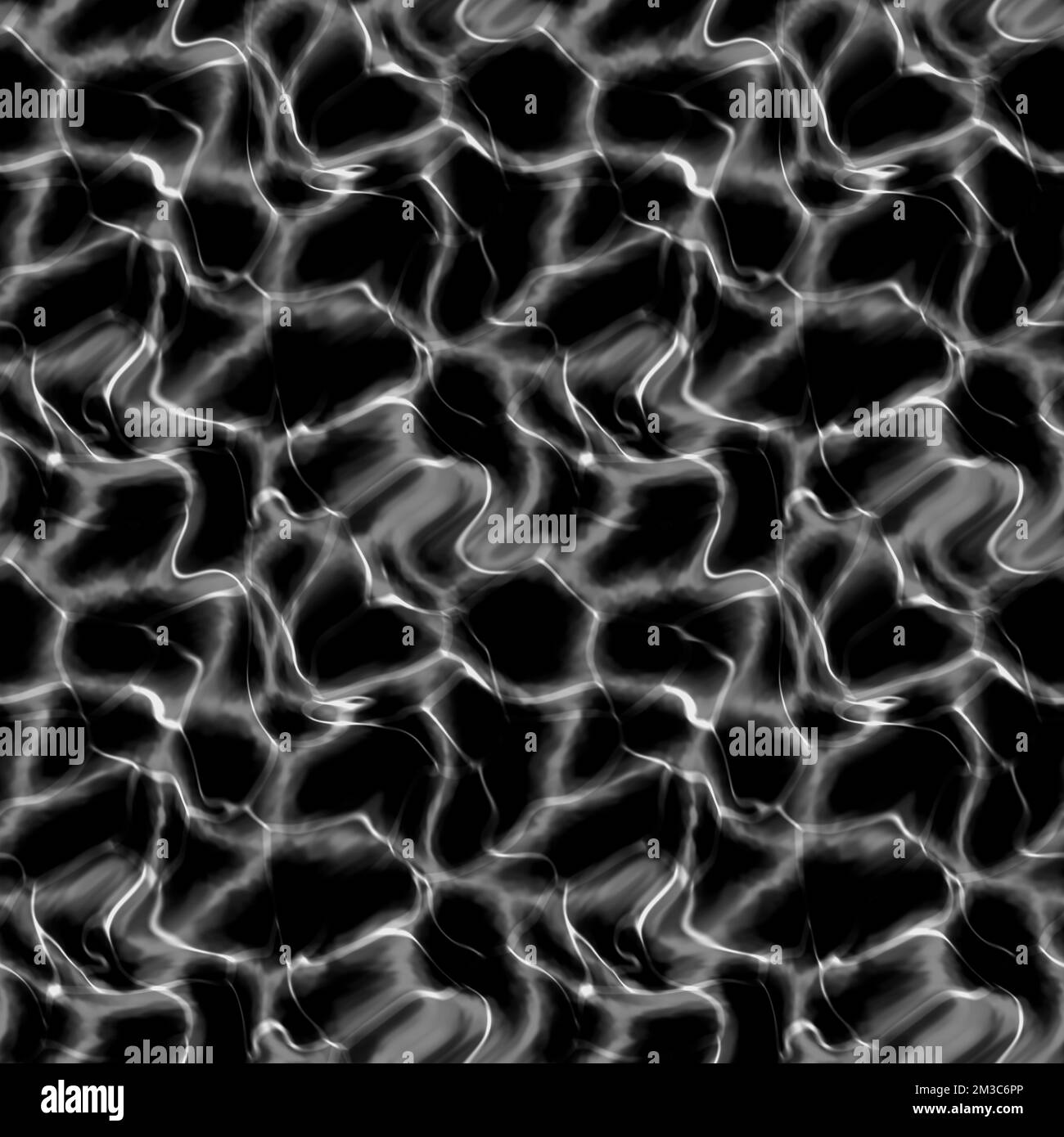 Seamless caustic overlay. caustics below water surface. Pool water with ...