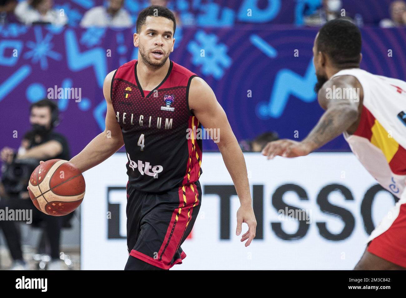 Emmanuel Lecomte of Belgium pictured in action during the match between ...