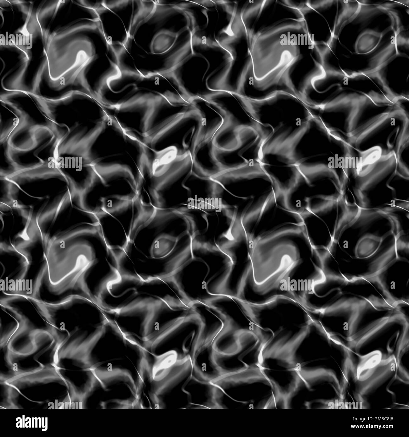 Seamless caustic overlay. caustics below water surface. Pool water with ...