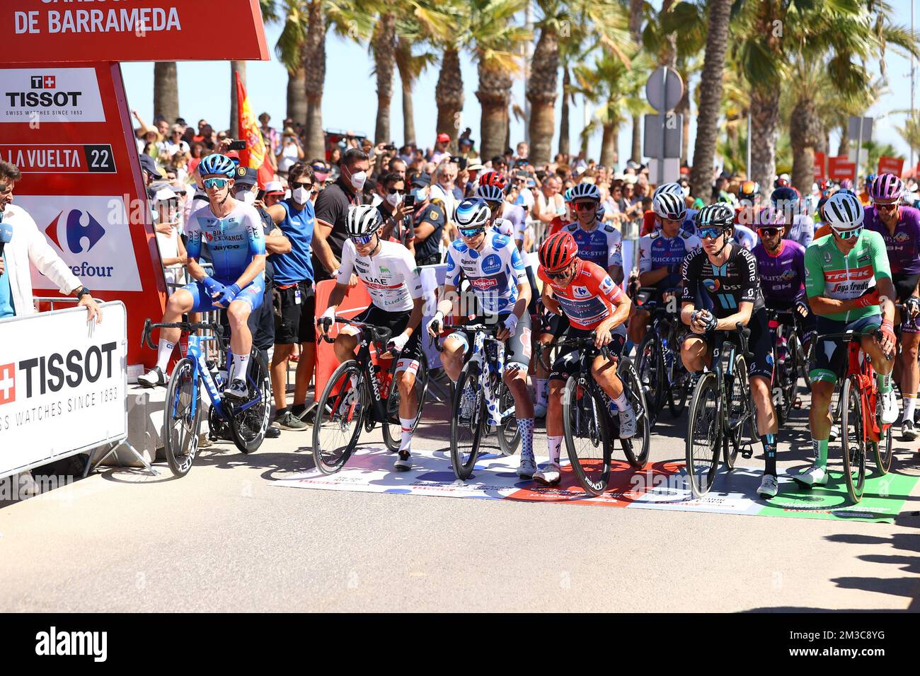 Australian Jay Vine of Alpecin-Fenix wearing the polka dot jersey ...