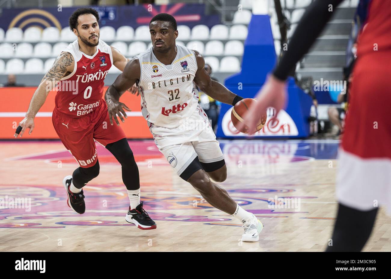 Turkey's Shane Larkin and Belgium's Retin Obasohan pictured during a ...