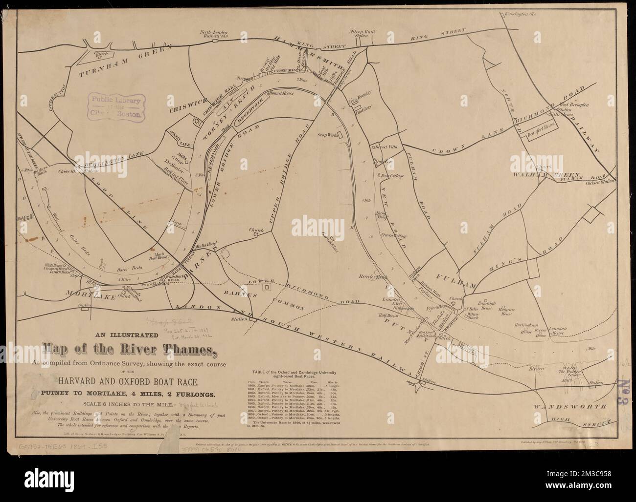 An illustrated map of the River Thames, as compiled from Ordnance ...