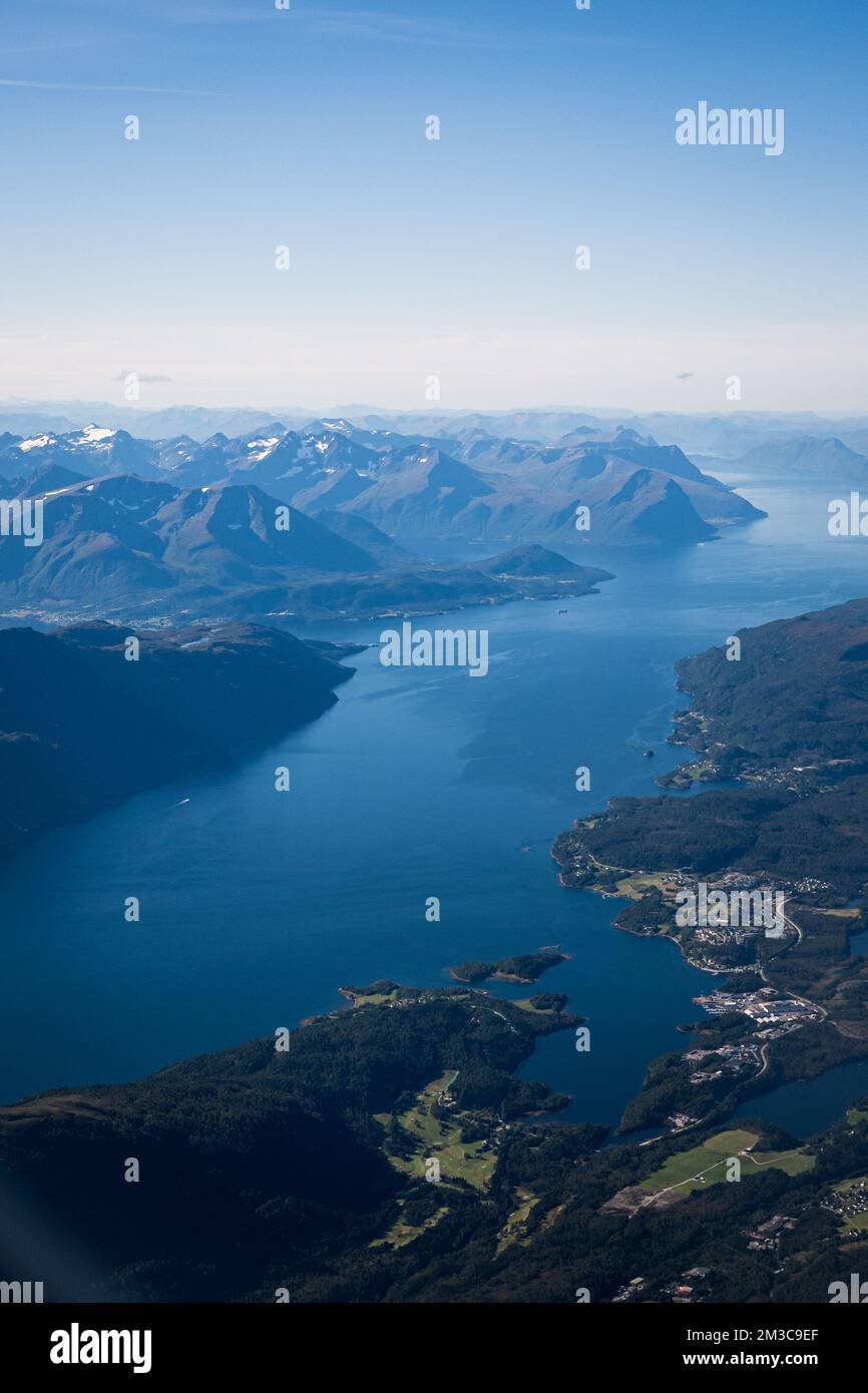 Illustration picture shows the Norwegian landscape seen from the ...