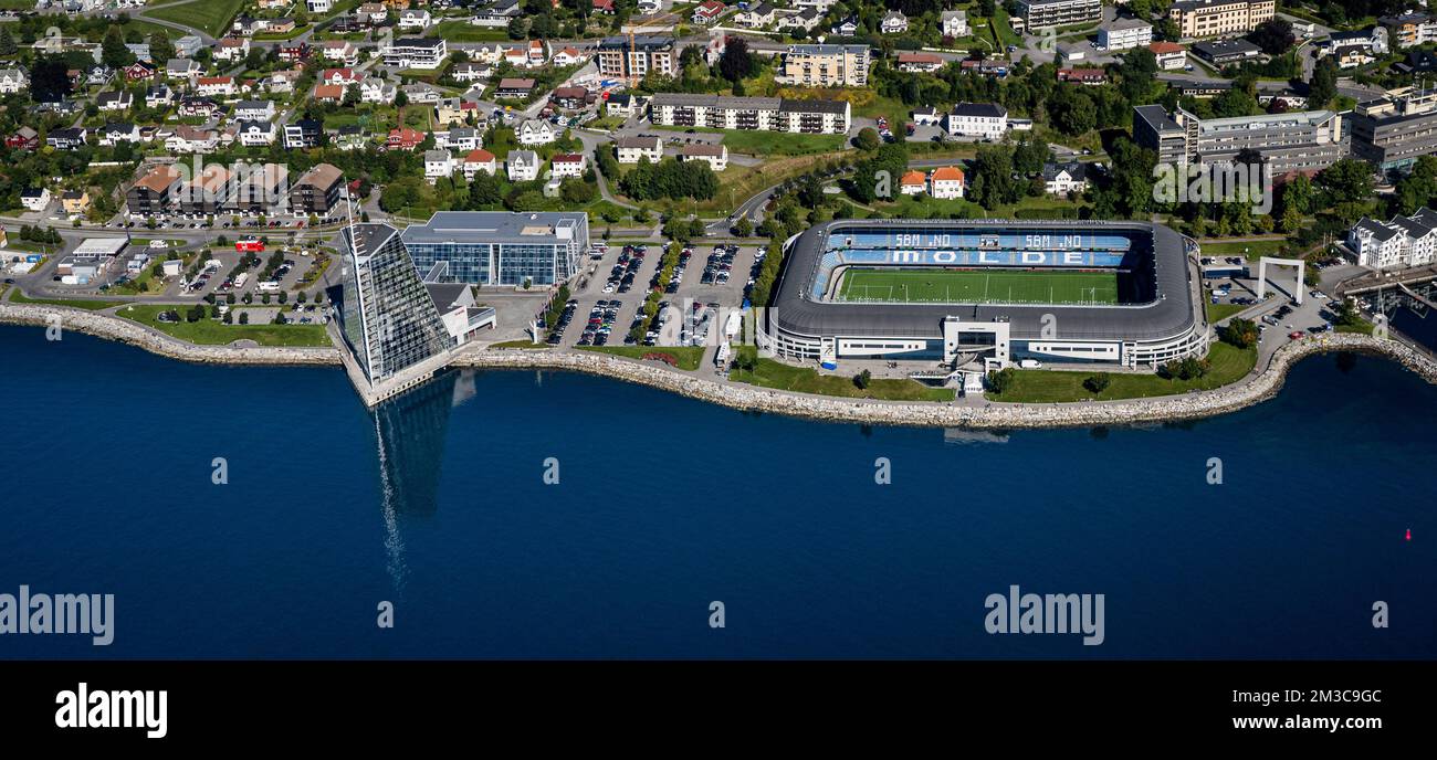 Illustration picture shows the Molde FK Aker Stadion seen from the ...